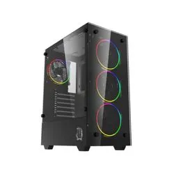 Gabinete Gamer Raptor Sentinel Templado Mid-Tower RGB Fan x4 SENTINEL ...